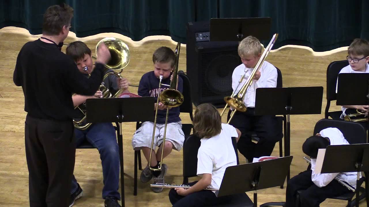 Barton Beginner Band - Low Brass Demo (morning) - YouTube