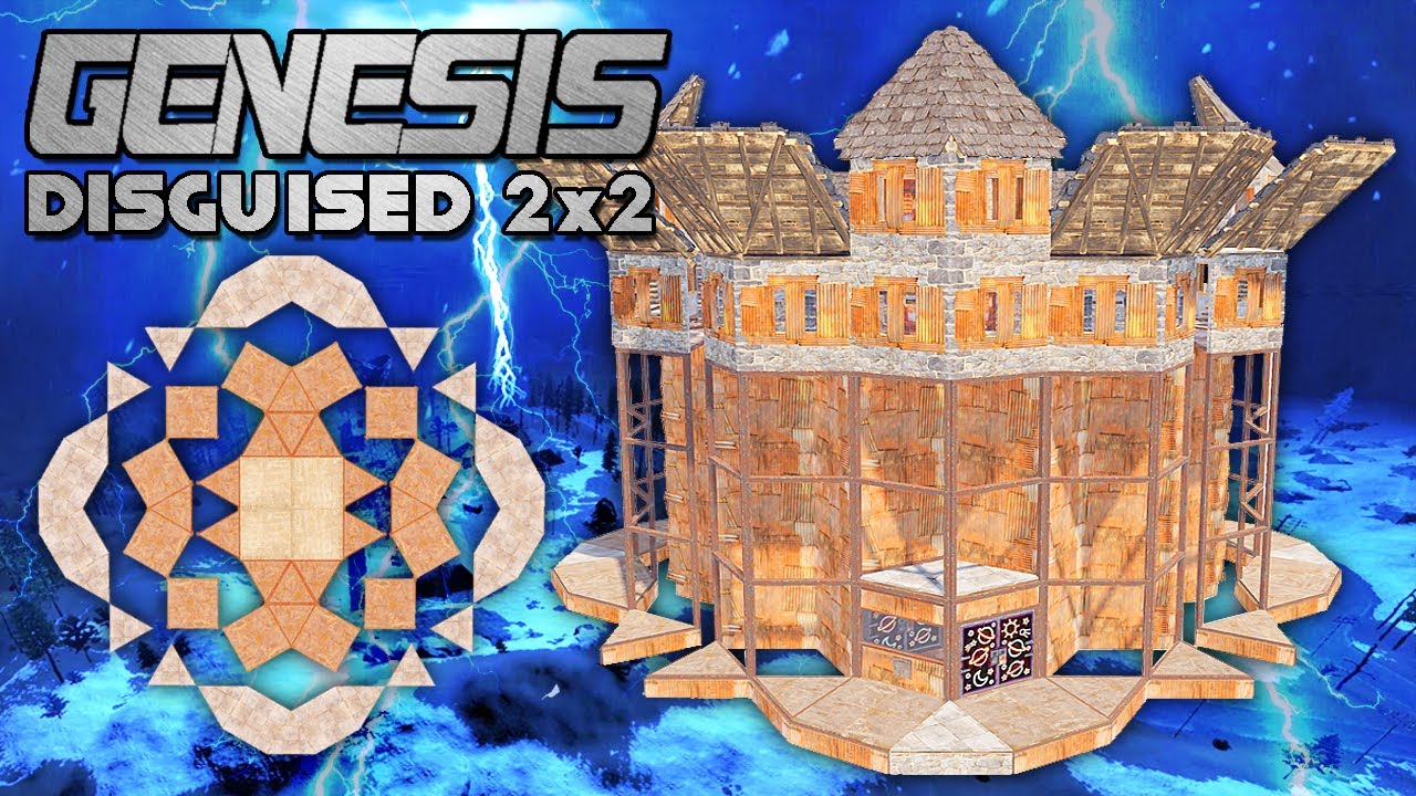 GENESIS 2x2 • Cheap & Strong • Twin Bunker • Small Group Base • RUST ...