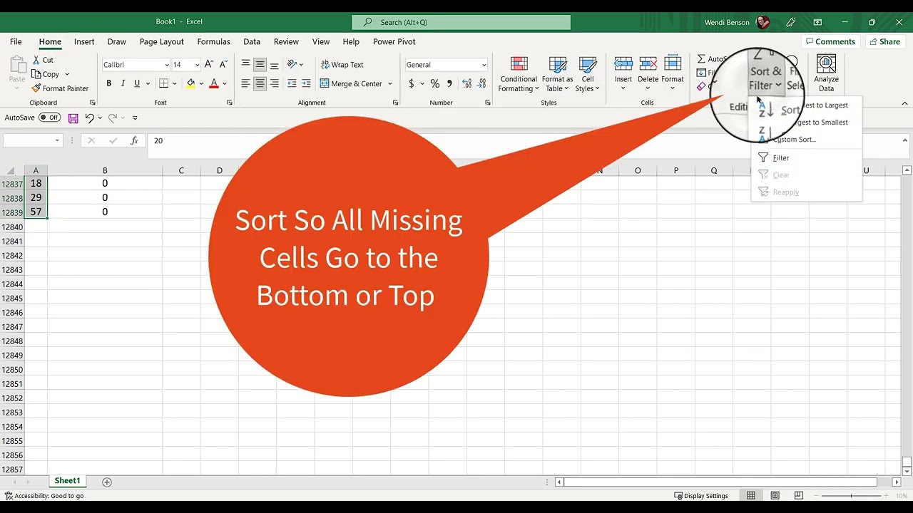 Excel Tutorial Delete Missing Data To Run Regression Or Correlation Excel Tutorial Delete Missing Data To Run Regression Or Correlation
