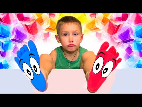 Learn Colors with Foot Paint - Nursery Rhymes Song for kids - Học Màu sắc với Sơn chân