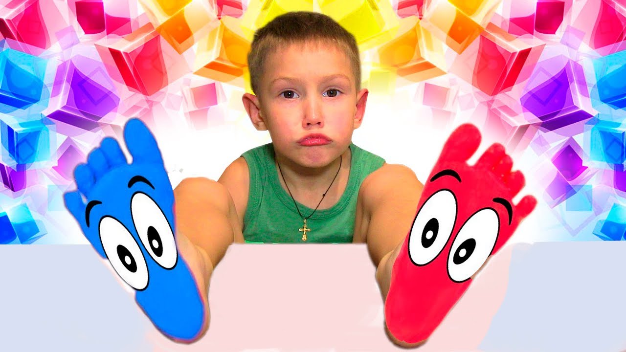 Learn Colors with Foot Paint - Nursery Rhymes Song for kids - Học Màu ...