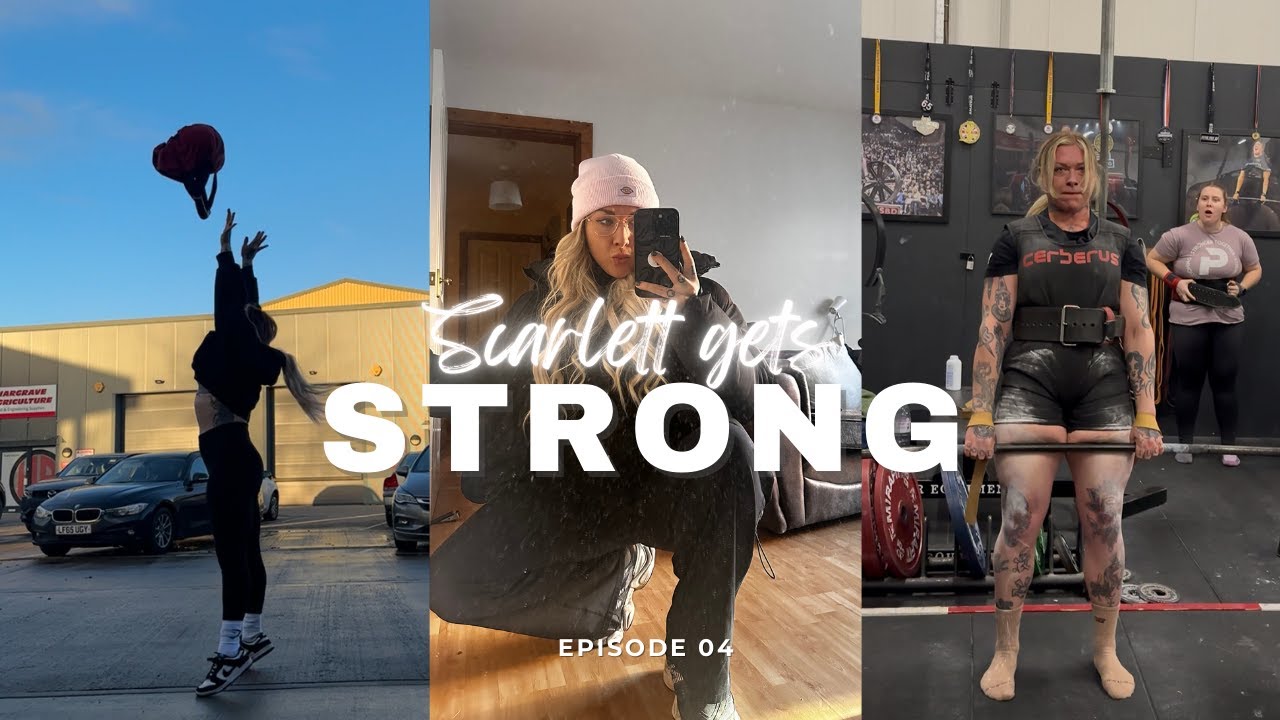 Scarlett gets strong / Episode 4 / Deadlifts, 200kg Yoke & strongwomen ...
