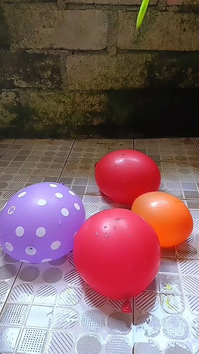 Satisfying Sound Of Water Popping Ballon - YouTube