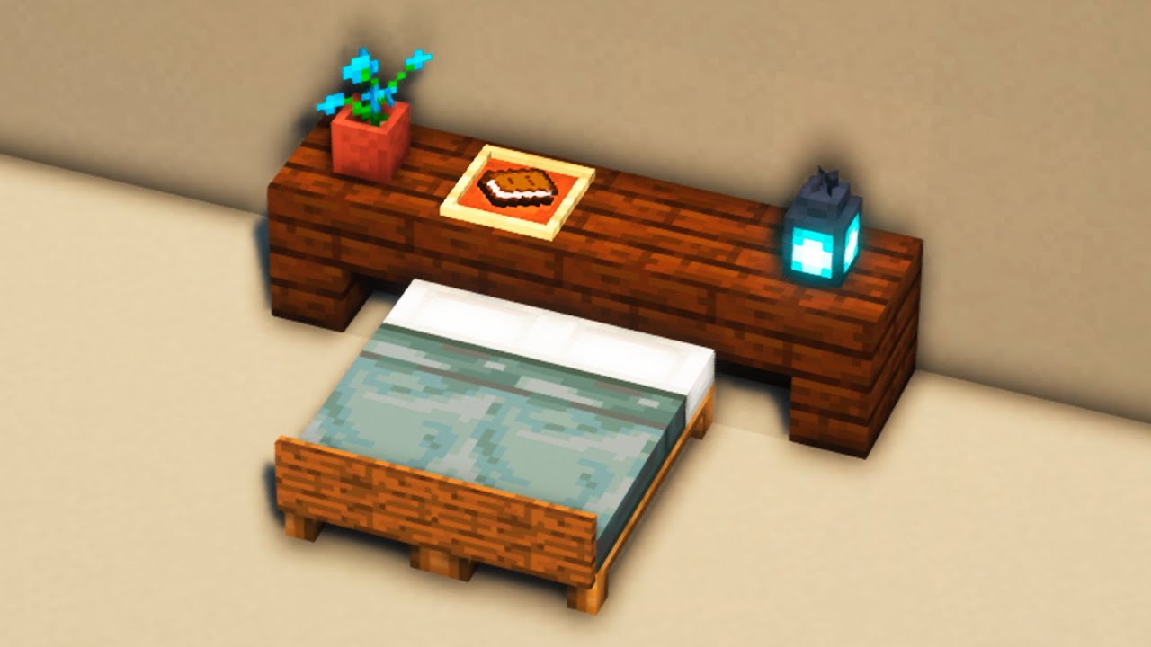 Simple Bed Minecraft - YouTube