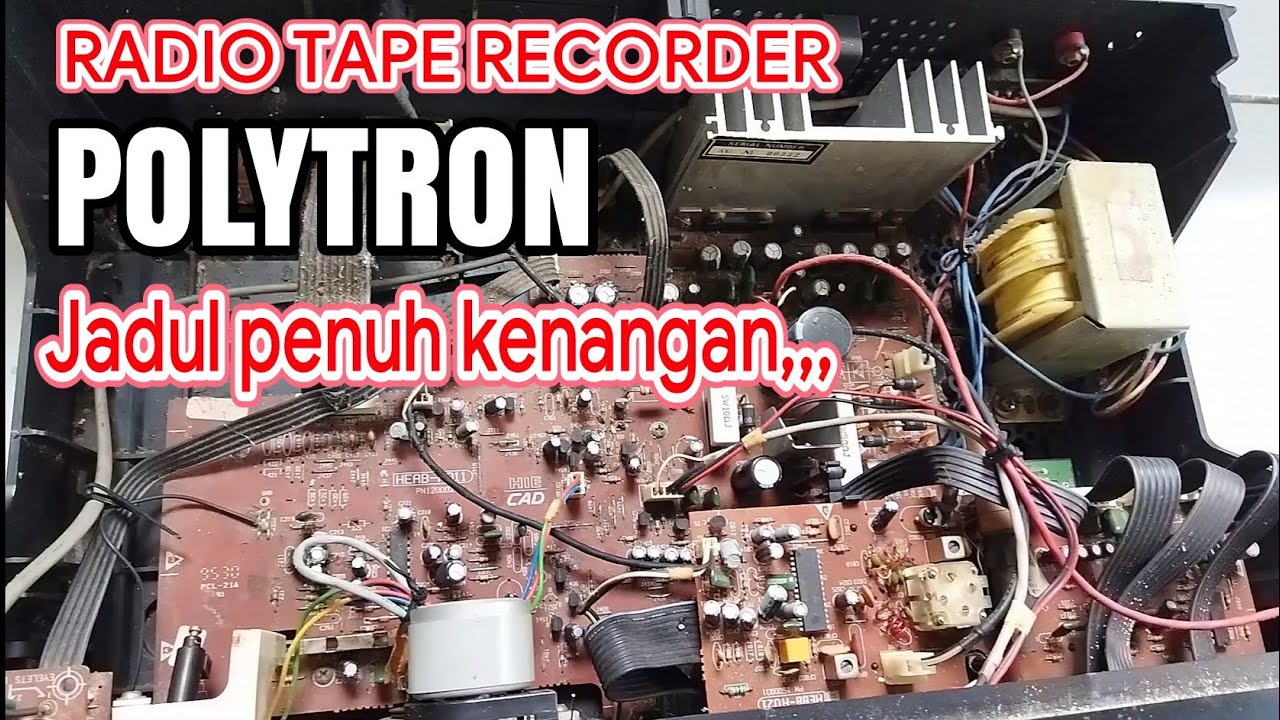 Radio, Tape POLYTRON, suara radio kecil padahal VOL MAX,,, - YouTube