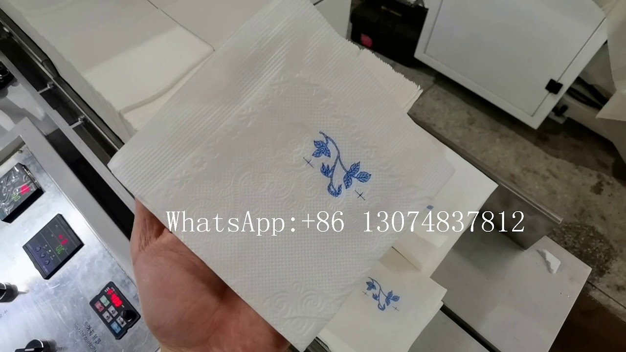 single color printing 280mm napkin machine - YouTube