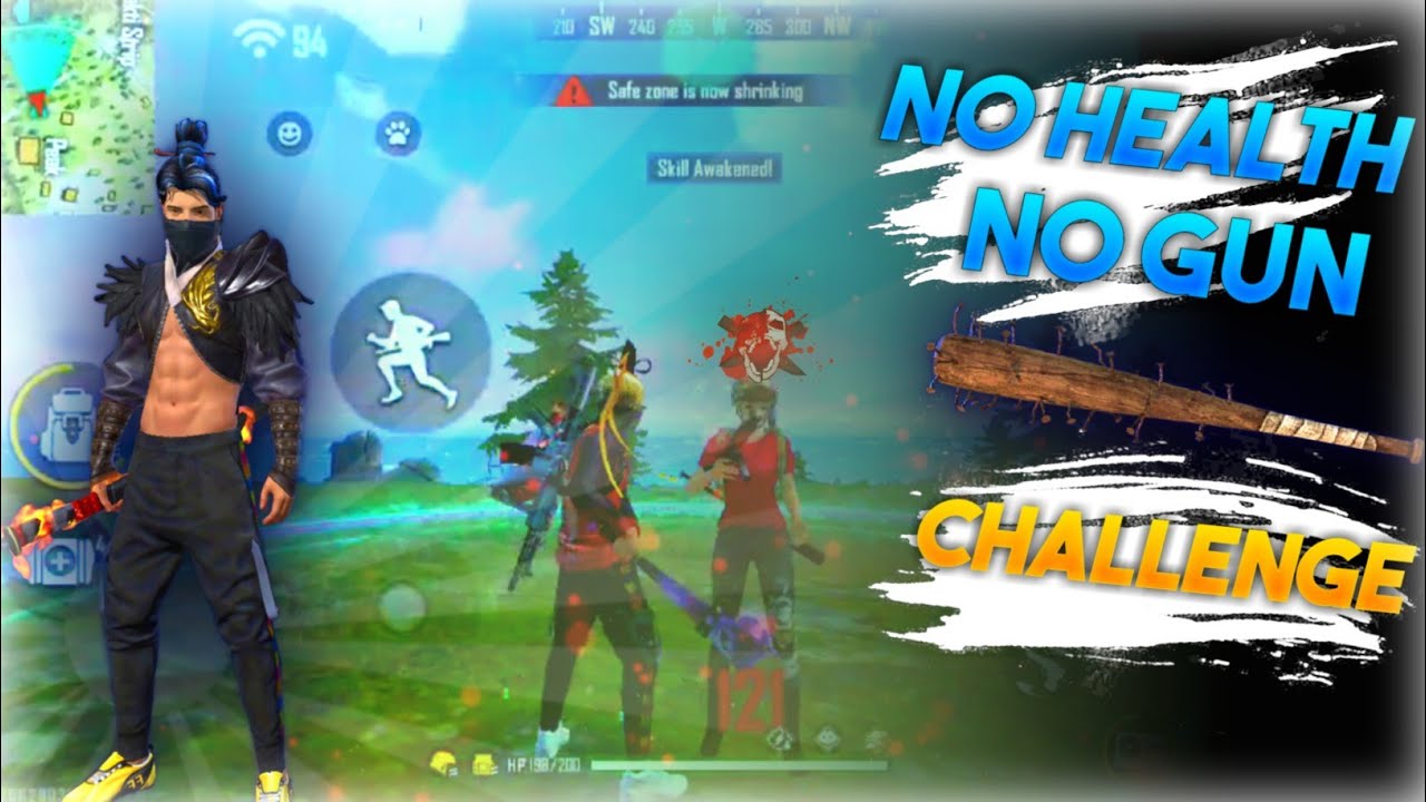 NO GUN NO HEALTH CHALLENGE 😱 || FREE FIRE || NXC GAMING - YouTube