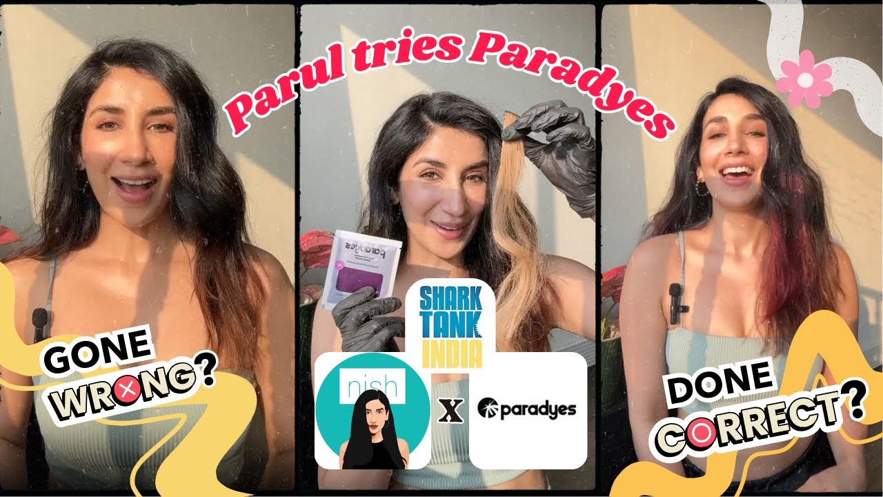 Nish Hair X Paradyes | Try On #collab #sharktankindia - YouTube