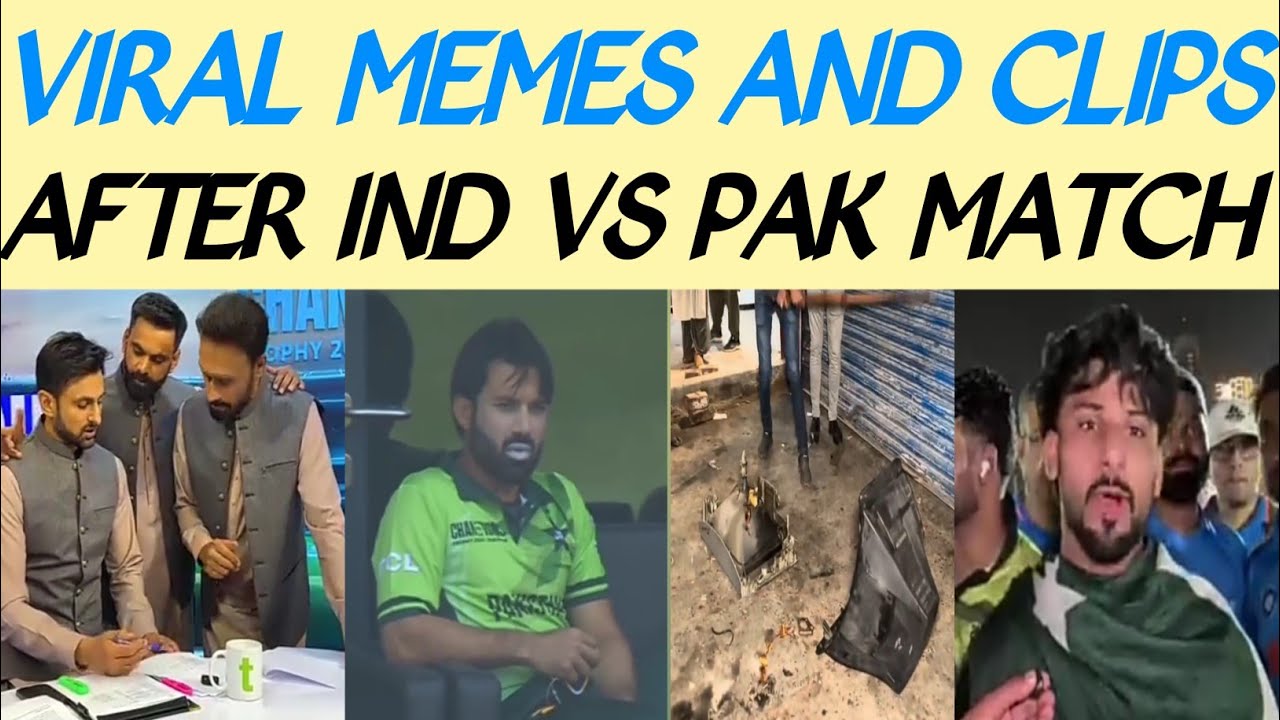 Viral Memes and Clips After IND vs PAK Match 🤪🤪🤣🤣| - YouTube