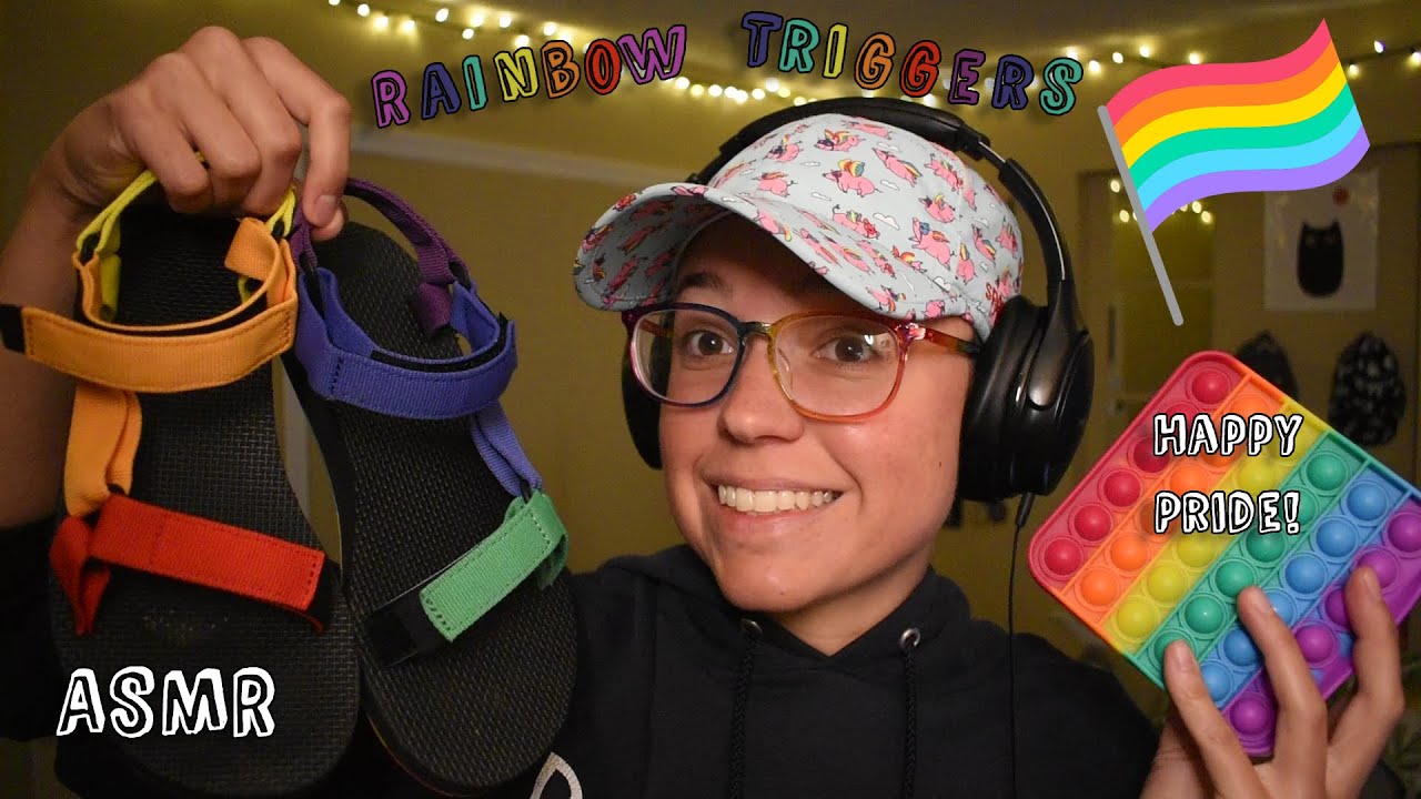 ASMR Rainbow Triggers!! 🏳️‍🌈 [Happy Pride Month! ️] (whispered rambles ...