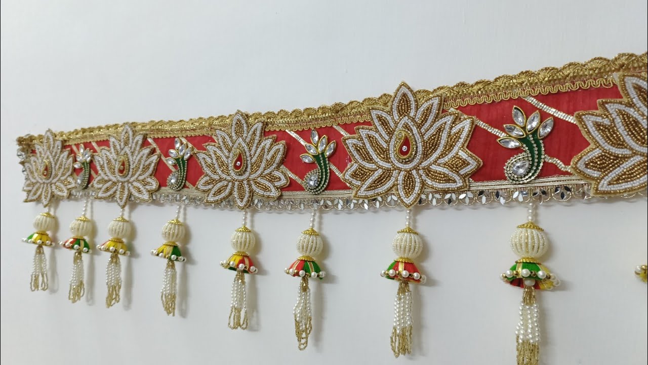 Designer toran making at home / designer Bandanwar design for Diwali 🪔 ...