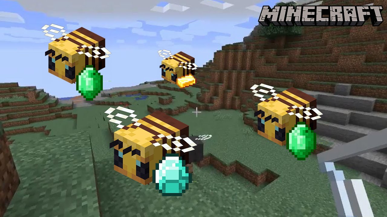 Пчелы добывающие ресурсы в Майнкрафт | Обзор мода Resourceful Bees mod ...
