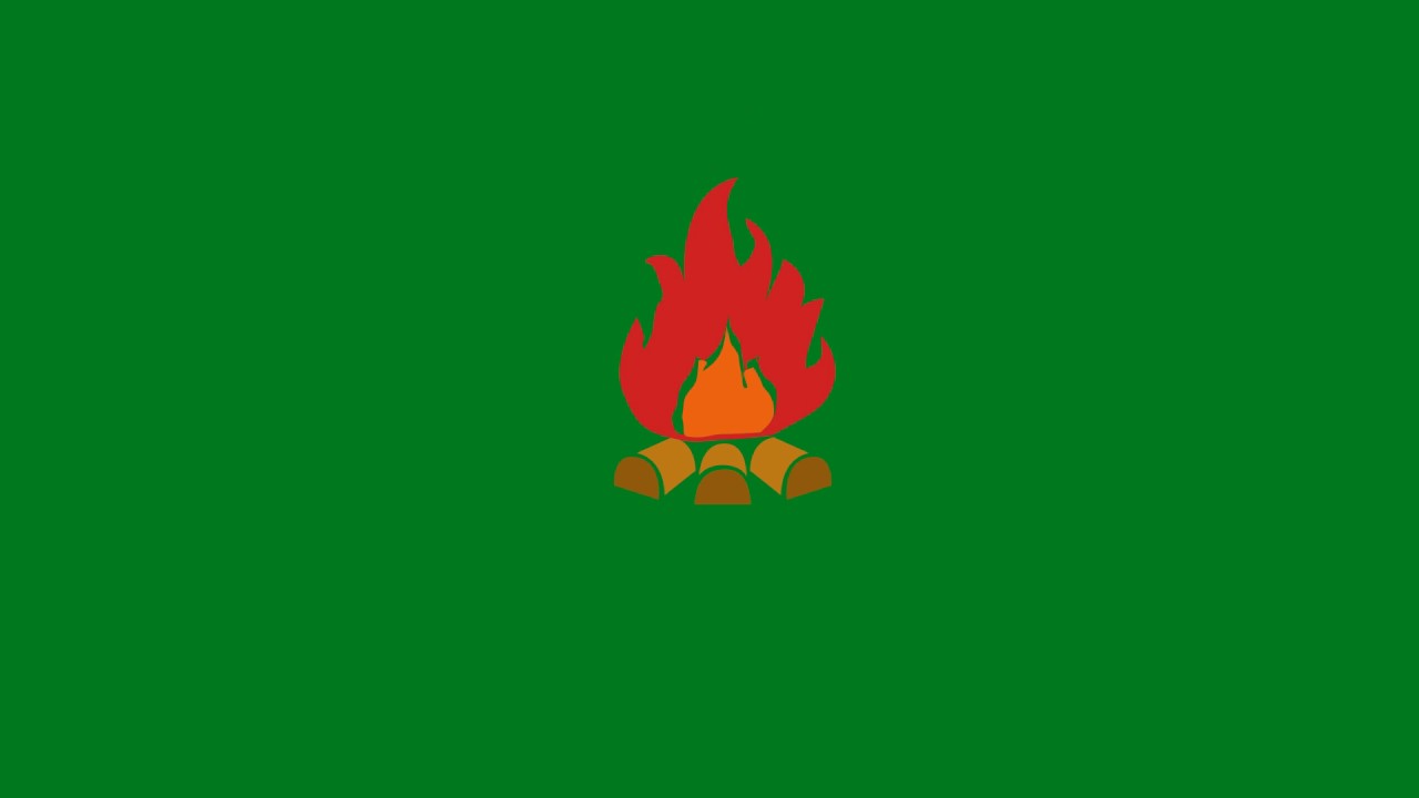 Animated Camp Fire Green Screen Adobe After Effects - YouTube