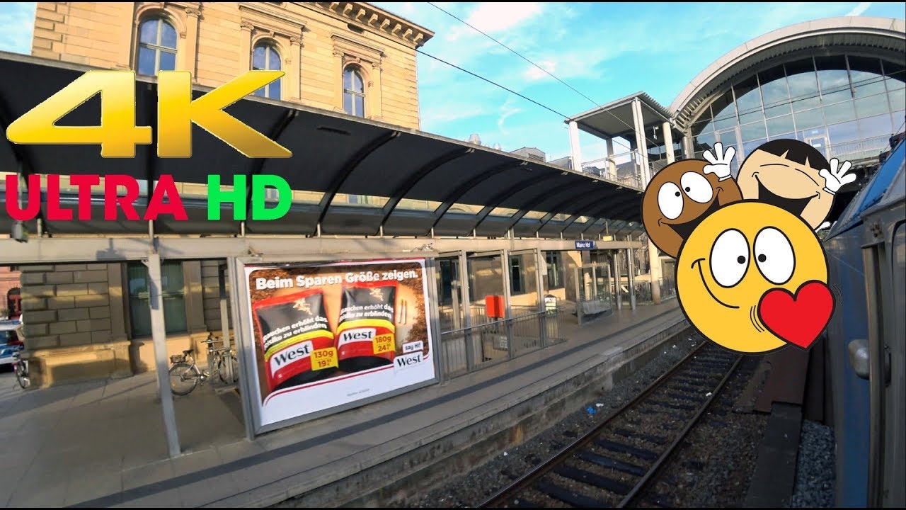 【4K】 Mainz Weisenau GBF - Mainz HBF ( Baureihe 186 ) - YouTube