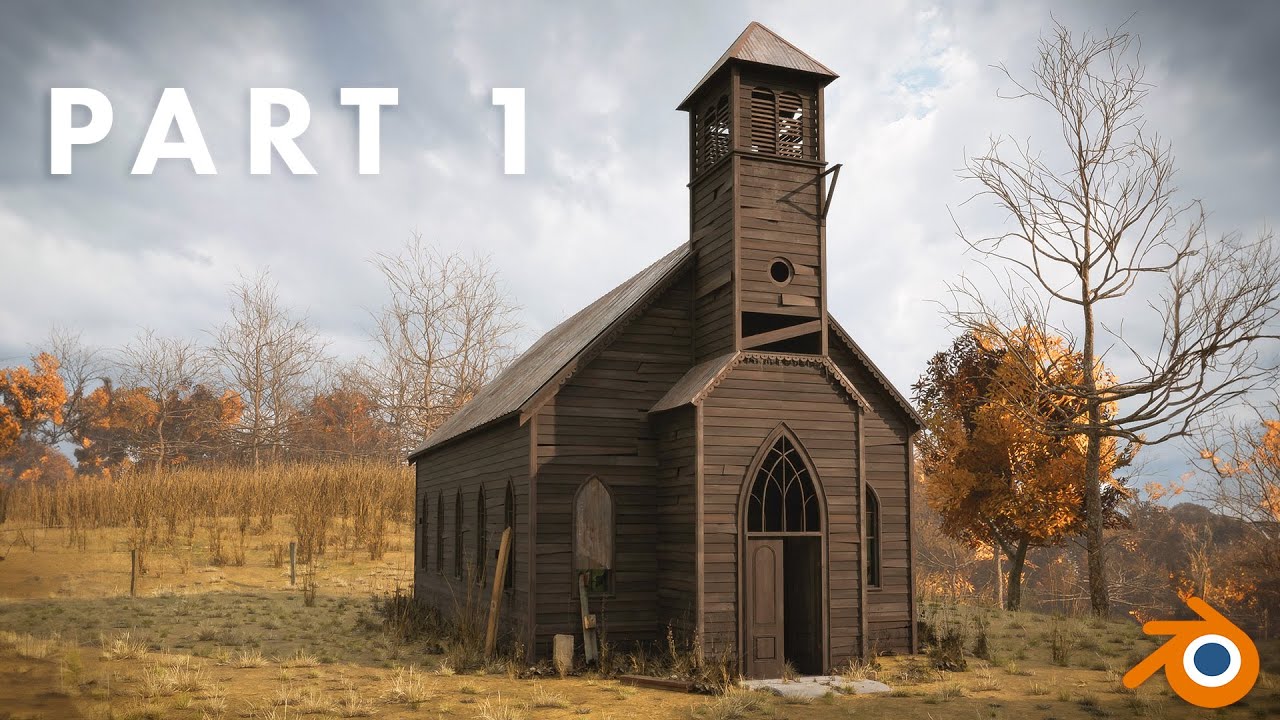 How to Make an Abandoned Church in Blender (Part 1) - YouTube