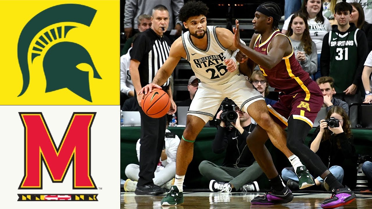 Michigan State vs Maryland Terrapins GAME HIGHLIGHTS FINAL | Feb 26 ...