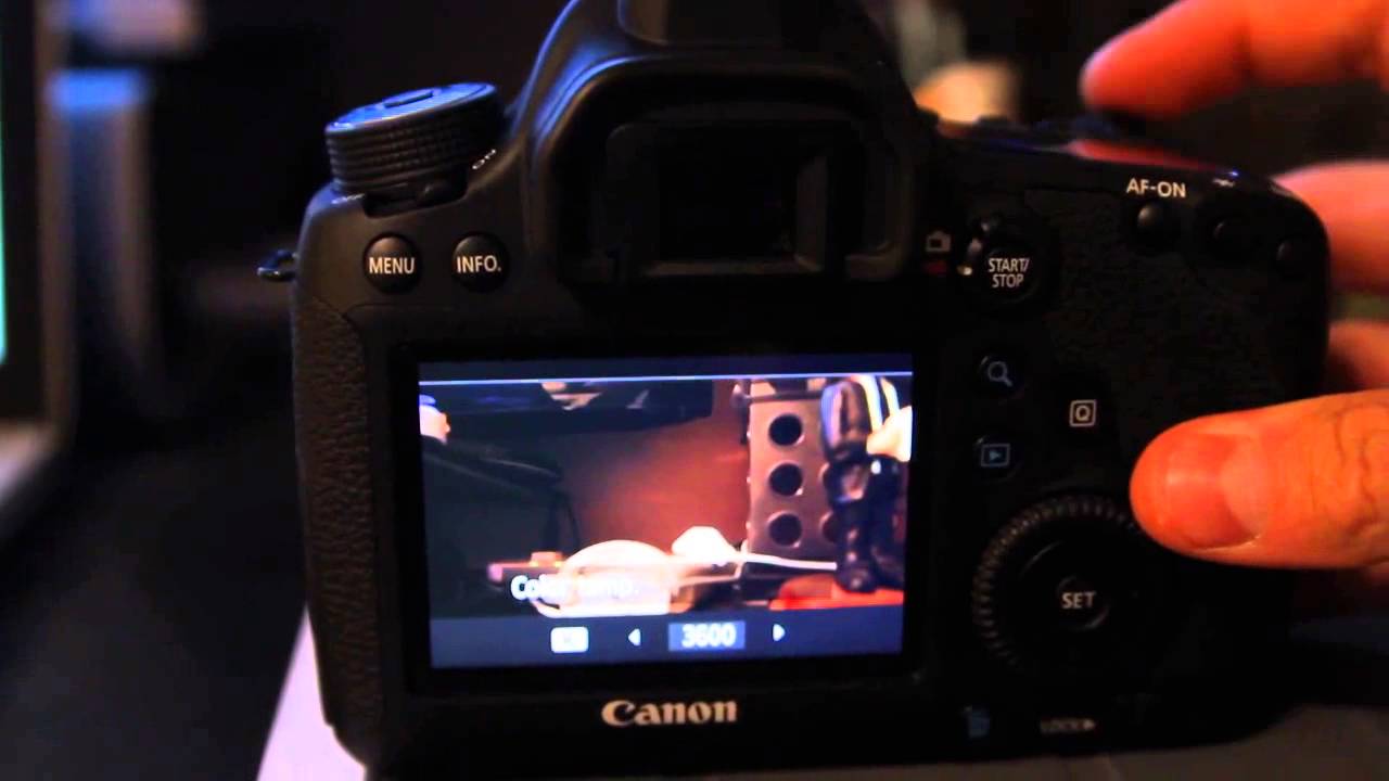 Canon 6D Adjusting White Balance in video mode - YouTube