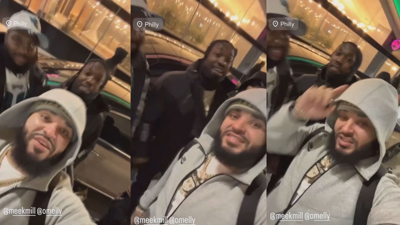 Meek Mill And His Friends Celebrate The Eagles Winning The Conference ...