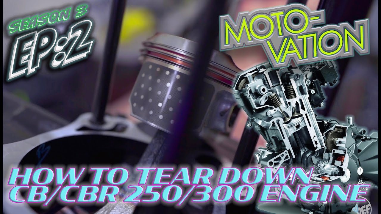 How to disassemble a CBR/CB/REBEL 300R 250R ENGINE | MOTO-VATION S3 EP ...