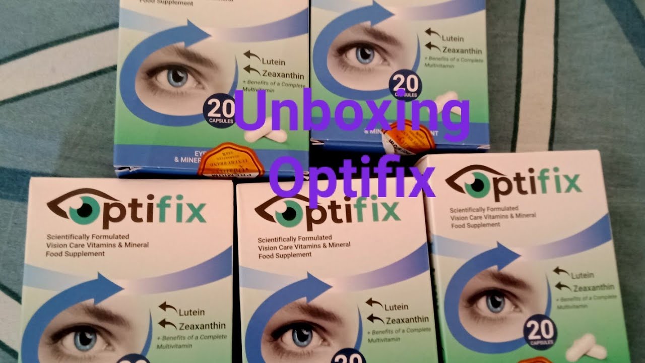 Unboxing Optifix food supplement for eyes - YouTube