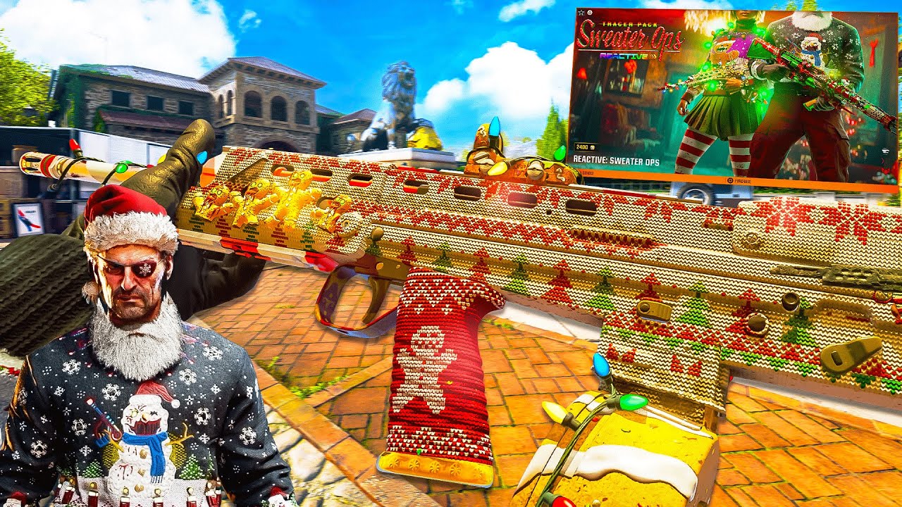 *NEW* TRACER PACK SWEATER OPS REACTIVE BUNDLE in BLACK OPS 6 (Festive ...