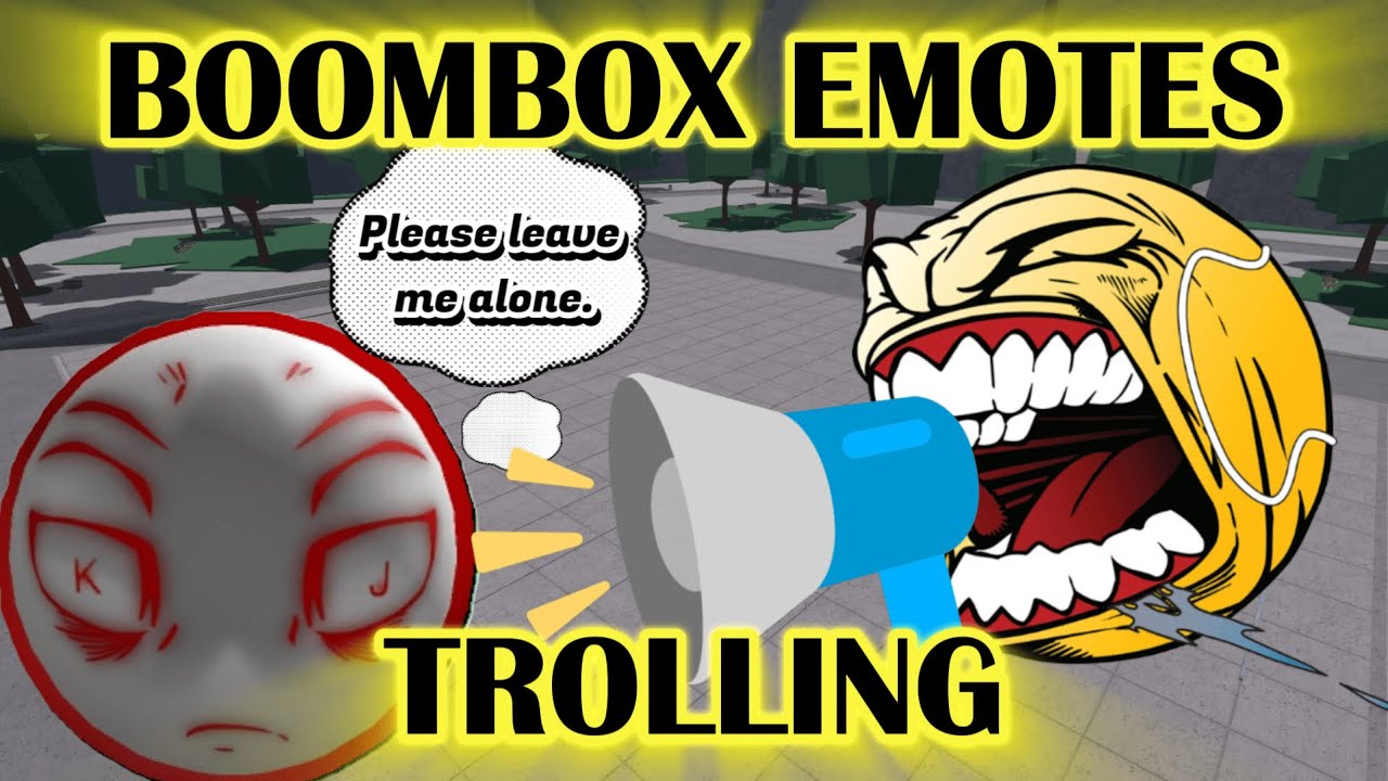 BOOMBOX Emote Trolling in KJ Arena! - YouTube