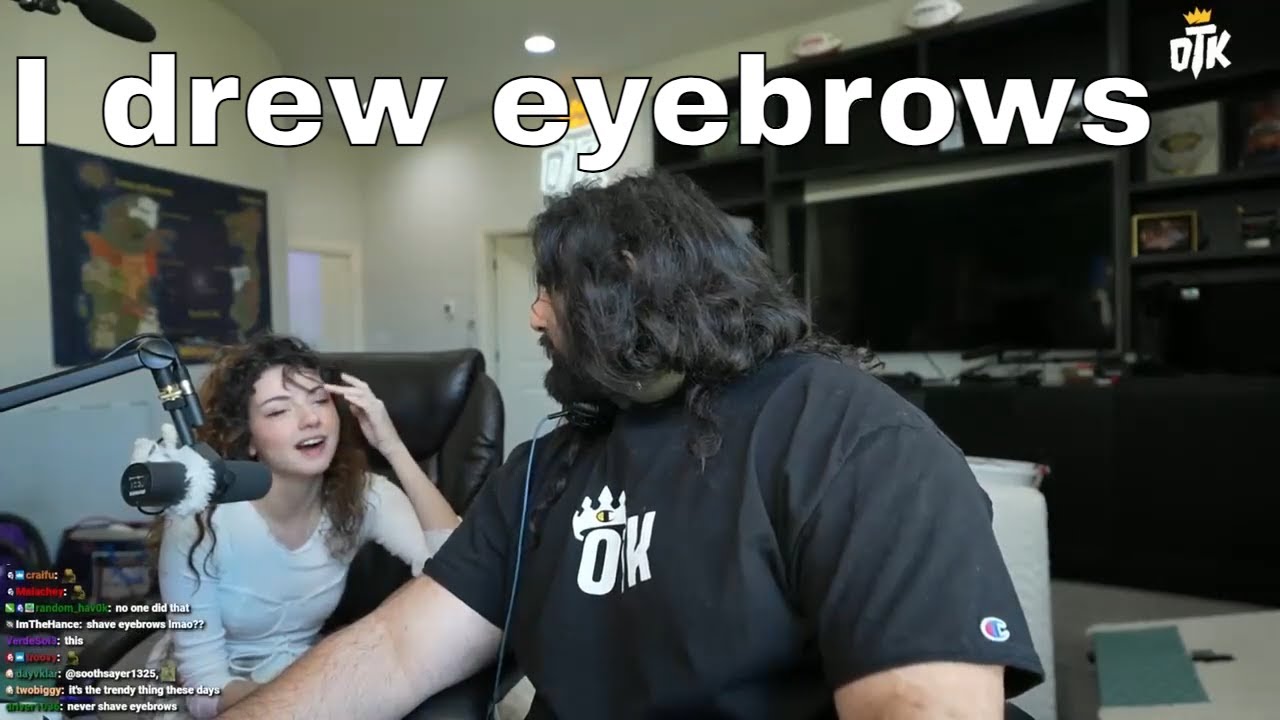 Bonnie Tries To Fix Her Eyebrows (Ft. Esfand) - YouTube