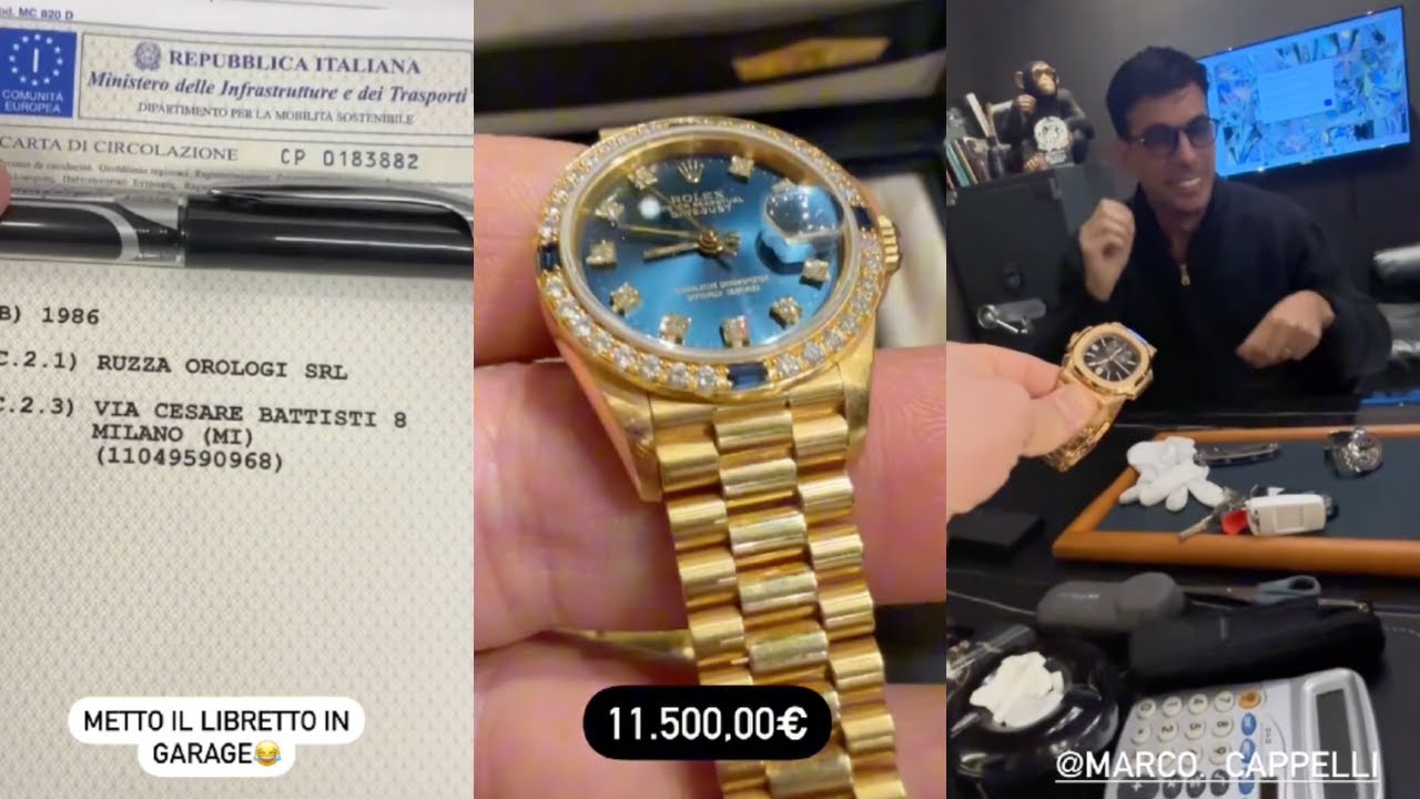 Lorenzo Ruzza vende un Pateck Philippe a Marco Cappelli di Gurlandia e ...