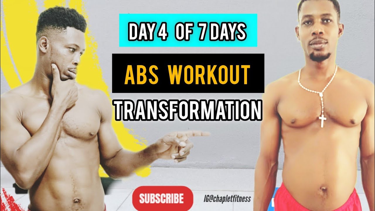 Shocking Results: 7 Days Abs Workout Transformation ( DAY 4 ) - YouTube