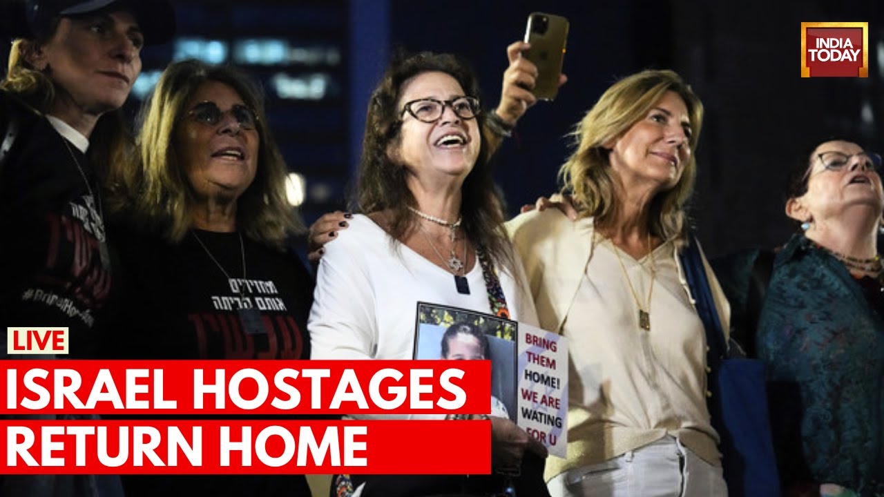 Israel Hostage Release LIVE: First Visuals Of Israel Hostages Being ...
