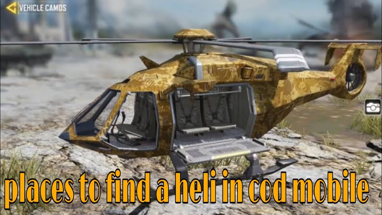 Where to find helicopters in cod mobile - YouTube