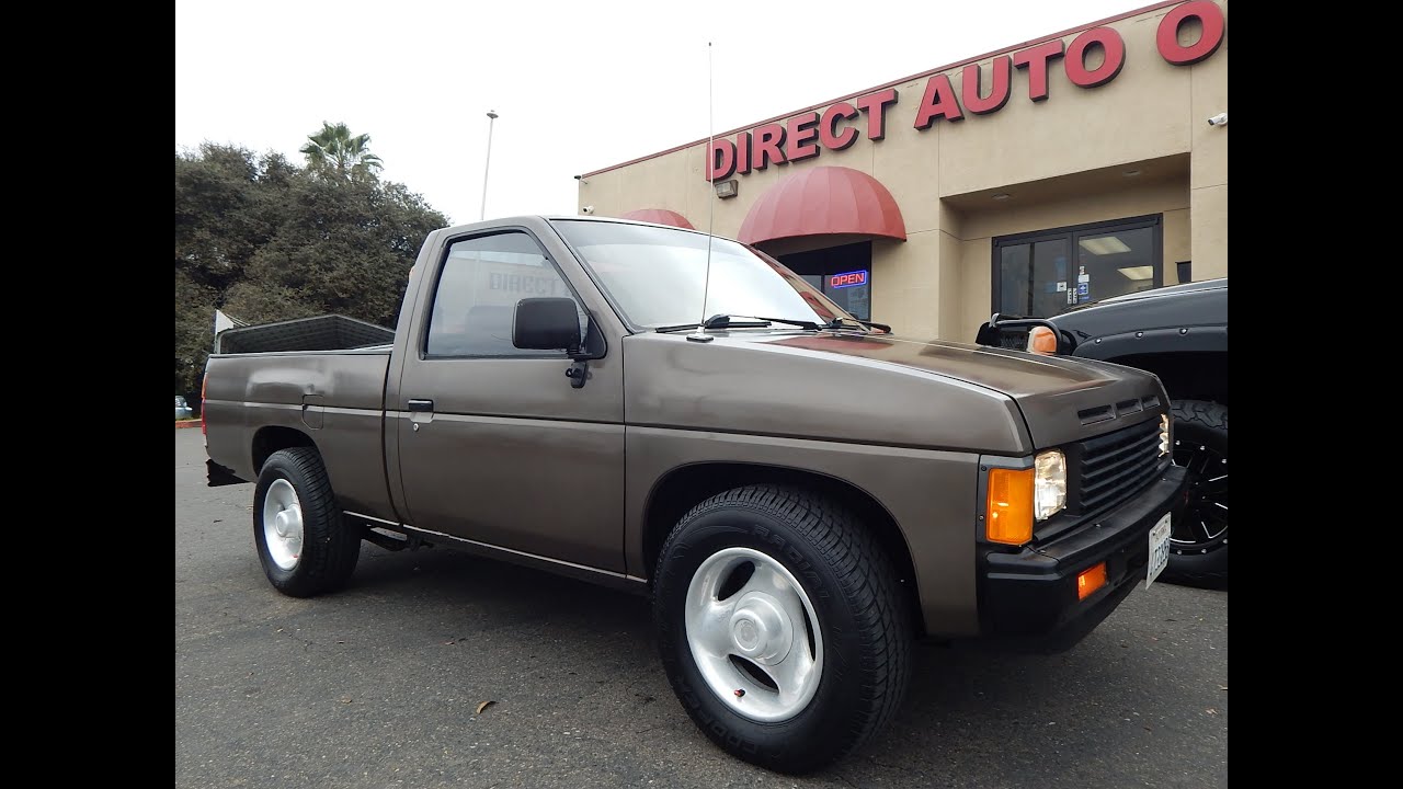 1986 Nissan D21 Hardbody pickup 5 speed walk around and TEST DRIVE ...