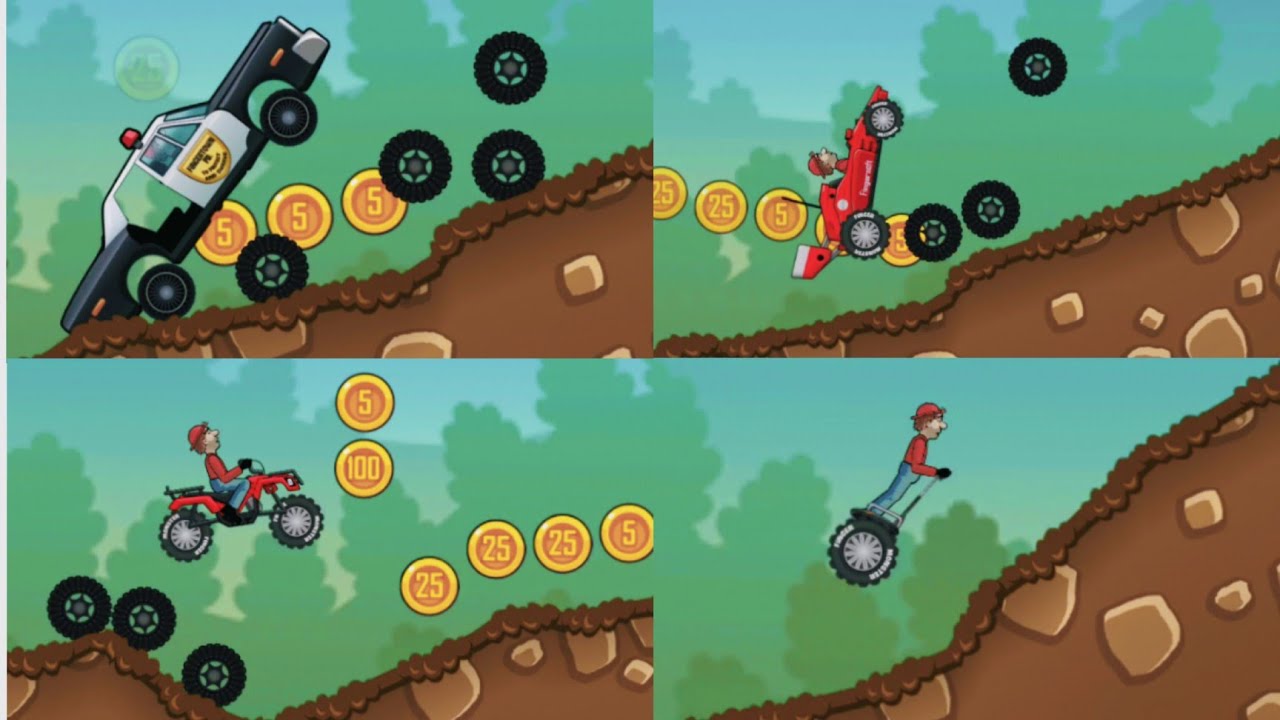Hill climb racing - 4 vehicle in 1 stages|gamplay #104 |@SK_Dot_Gaming ...