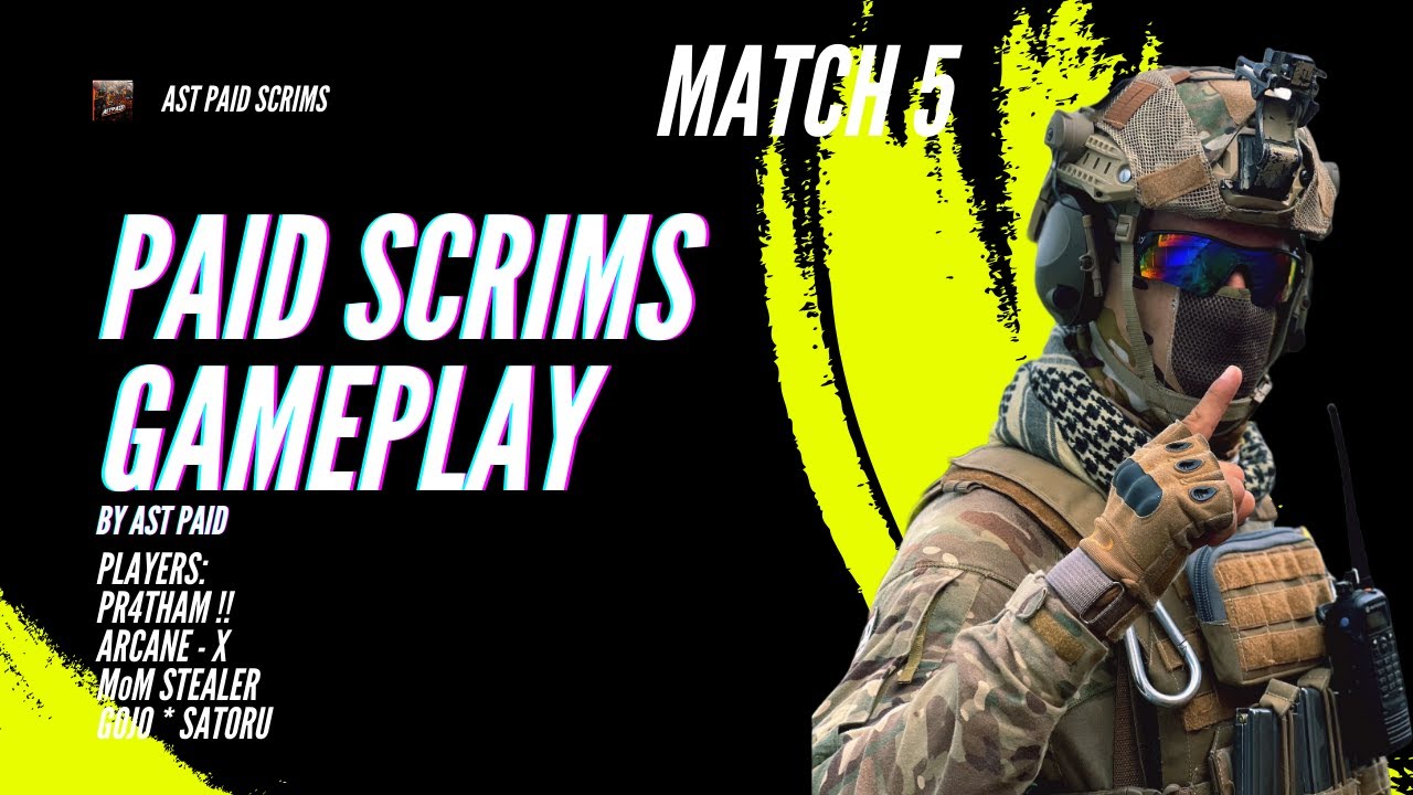 Free Fire CS Paid Matches 4v4 MATCH 5 | Full Gameplay Video | FREE FIRE ...