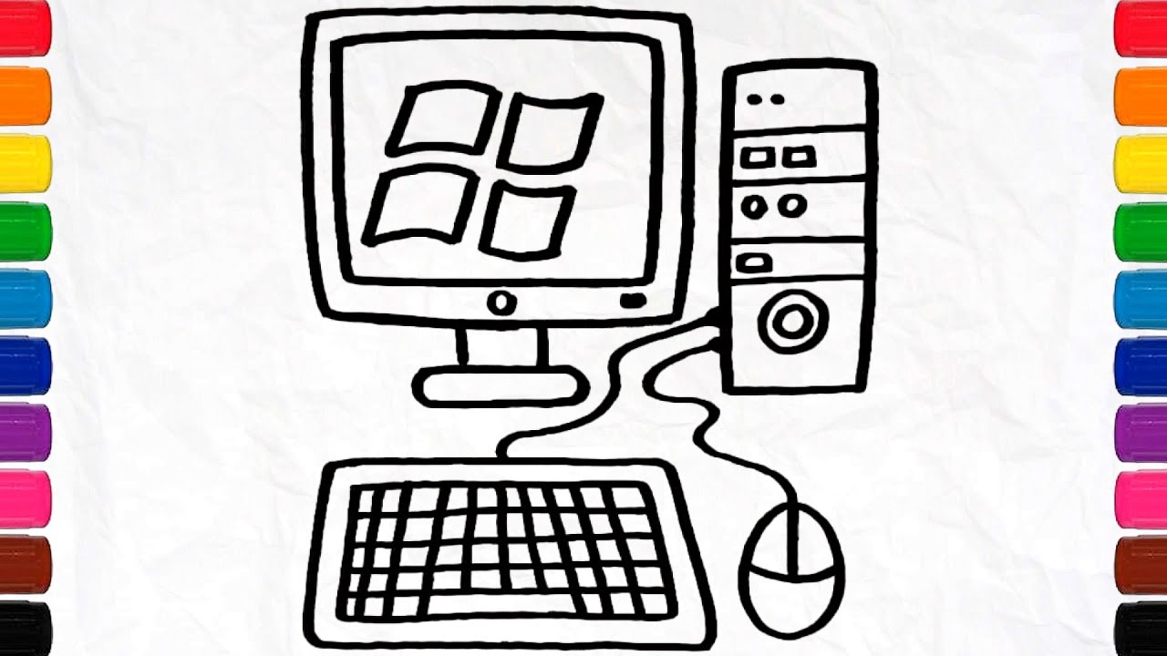 Computer Drawing Painting and Coloring for kids and Toddlers | How to ...