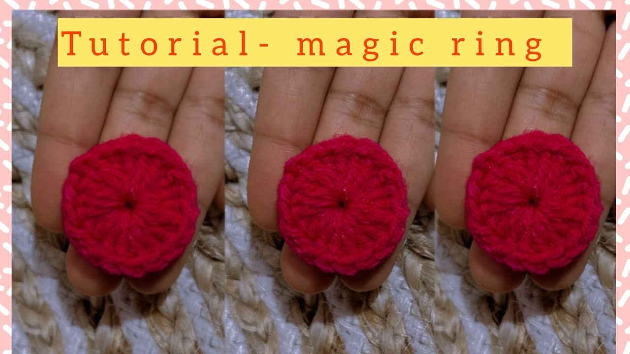 🌸How to crochet the magic ring | super easy magic ring tutorial for beginners ️ - YouTube