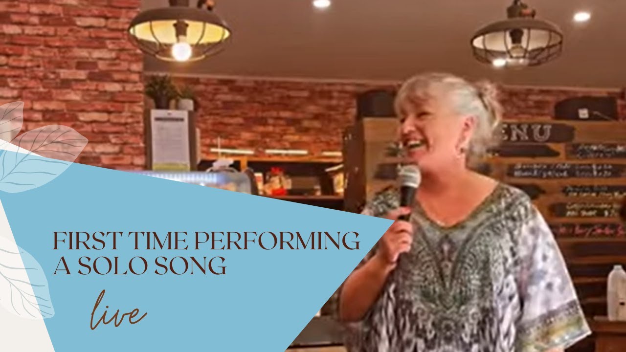 First time performing a solo song live - YouTube