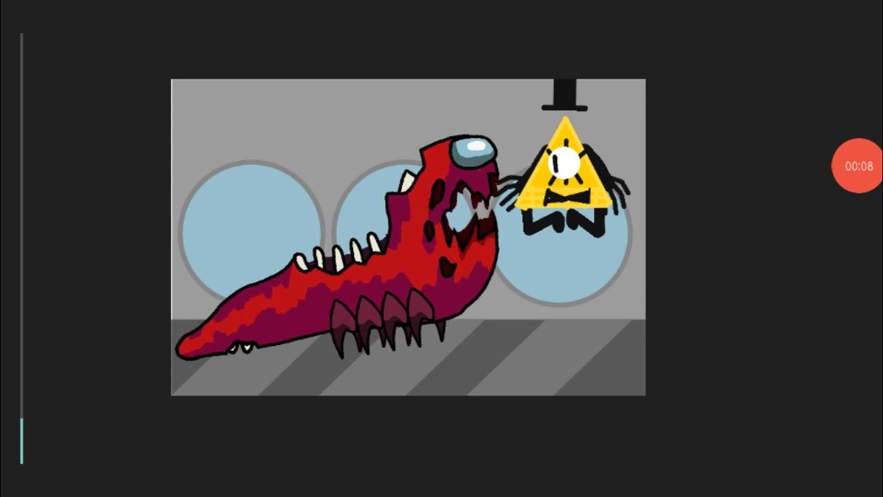 Redd Vs Bill Cipher - Dc2 Animation - (Horror Among us Vs Gravity Falls ...