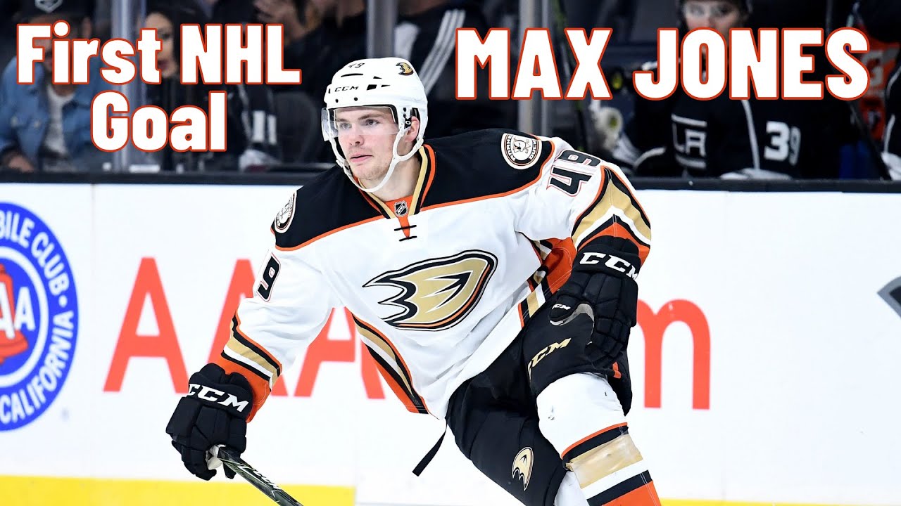 Max Jones #49 (Anaheim Ducks) first NHL goal Mar 8, 2019 - YouTube