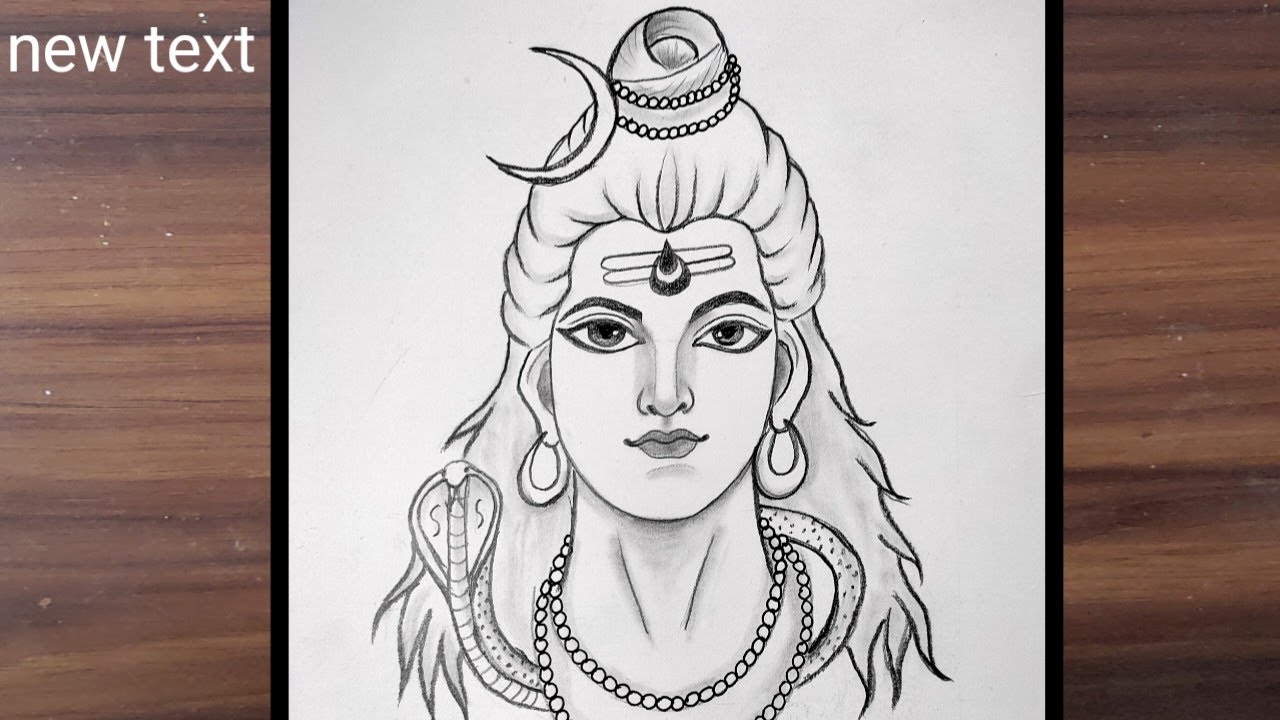 How To Draw Lord Shiva In Easy Way | Lord Shiva Drawing Easy Step By ...
