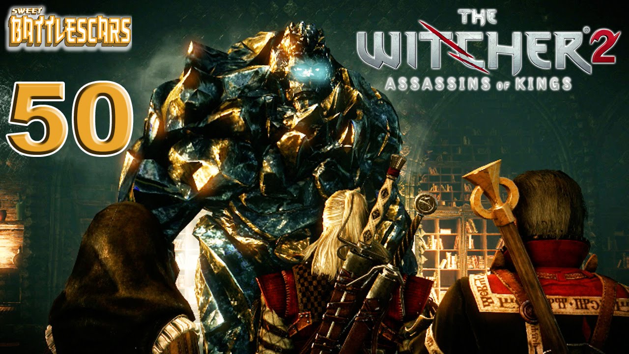 LET'S PLAY THE WITCHER 2 - GOLEM FIGHT! - 49 - YouTube