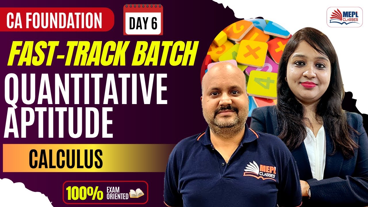 CA Foundation | Fast-Track Batch [Quantitative Aptitude - Class 7 ...