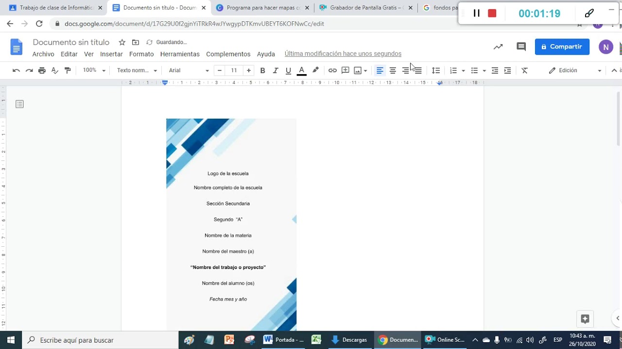 C mo Crear Una Portada En Google Docs YouTube C mo Crear Una Portada En Google Docs YouTube