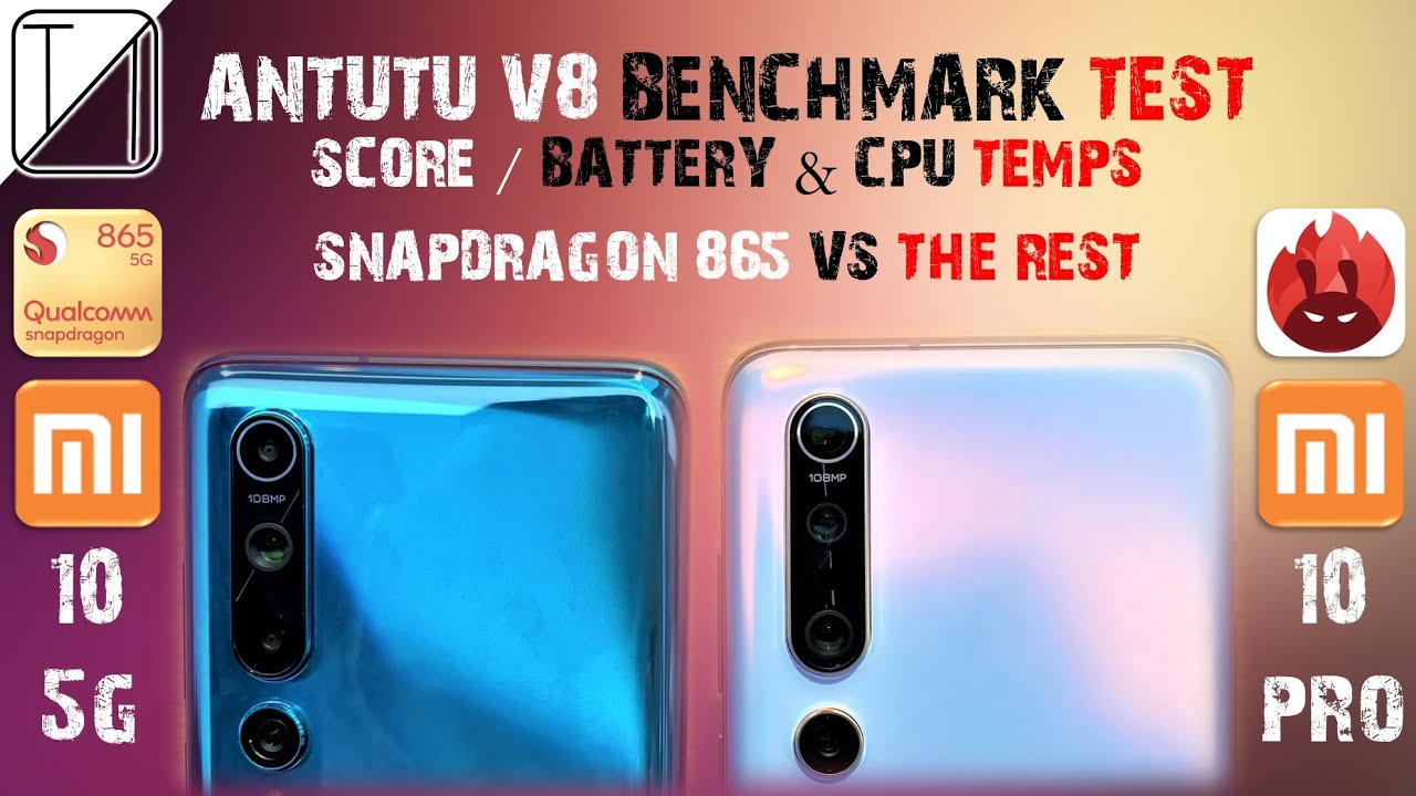 Xiaomi Mi 10 vs Mi 10 Pro AnTuTu Benchmark Test - YouTube