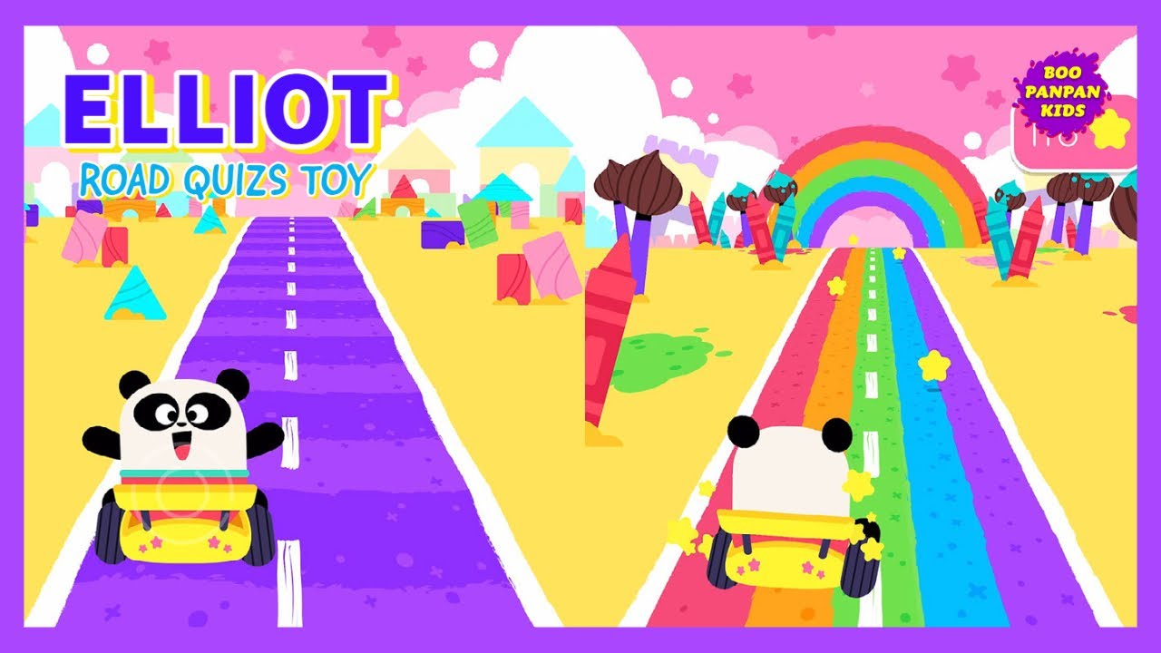 Elliot panda Road quiz Toy (new game)Lingokids|Boopanpankids - YouTube
