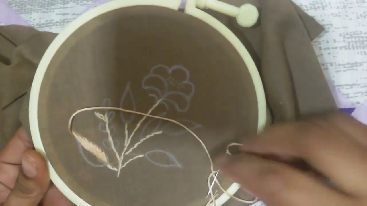 Hand Embroidery Design #2 | Hand Work Design At Home - YouTube