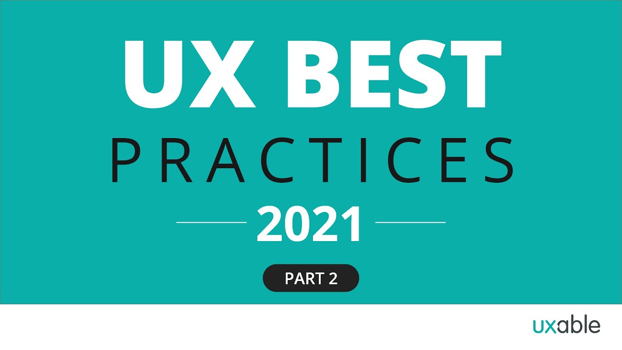 UX Best Practices | How to Enhance the User Experience | Part 2 - YouTube