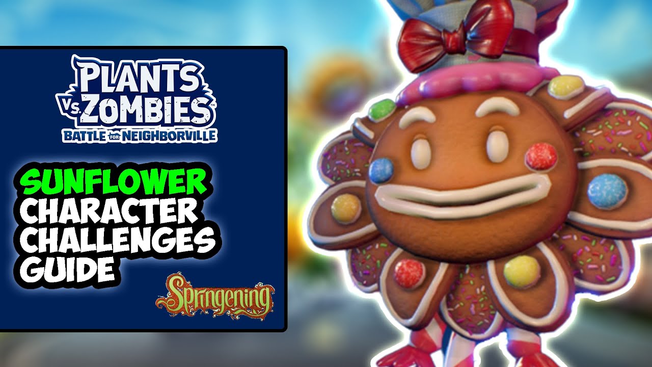 Sunflower Springening Character Challenge Guide - Plants vs Zombies ...