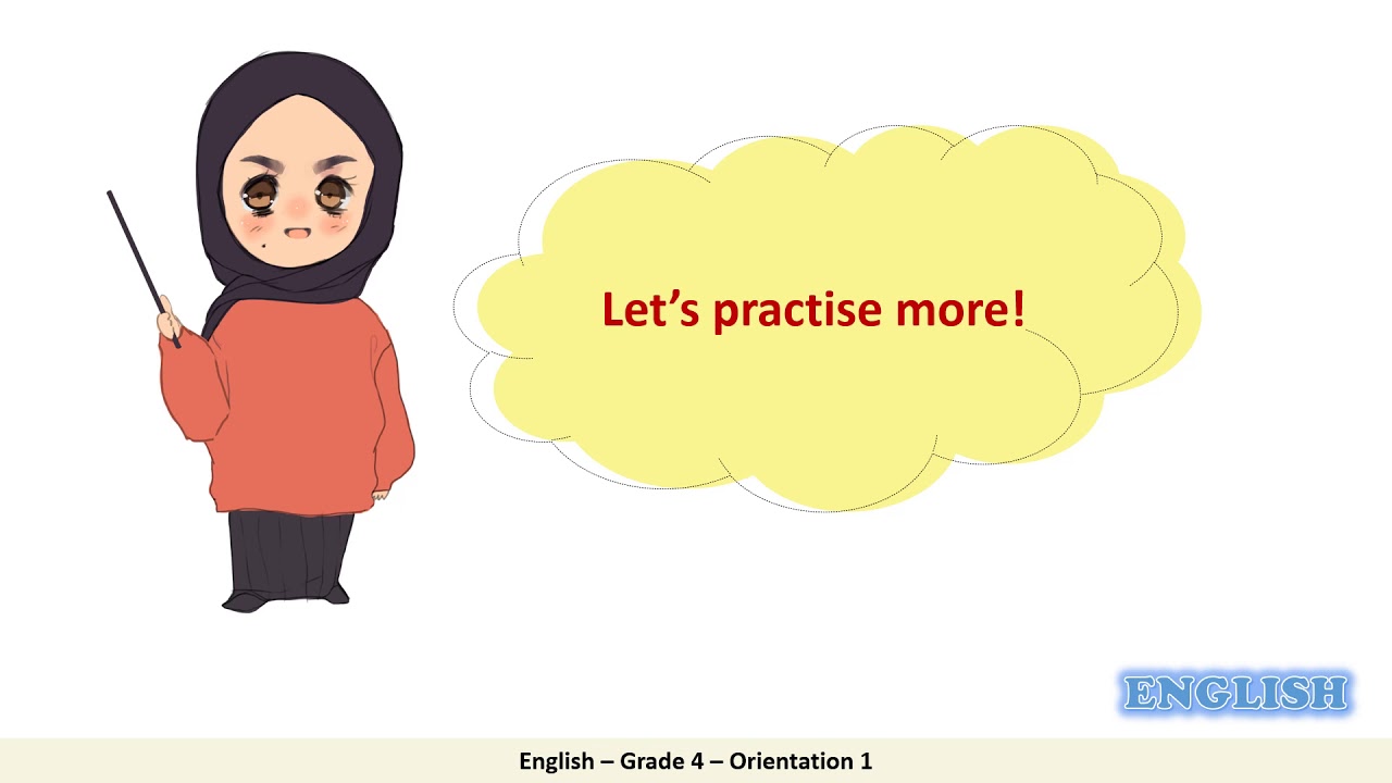 Grade 4 English orientation 1 - YouTube