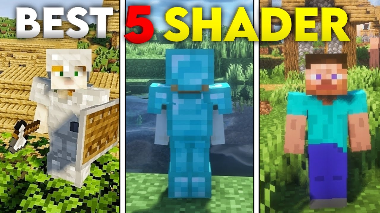 Top 5 Best SHADERS for MINECRAFT (Smooth FPS + Ultra Realistic) 🔥 - YouTube